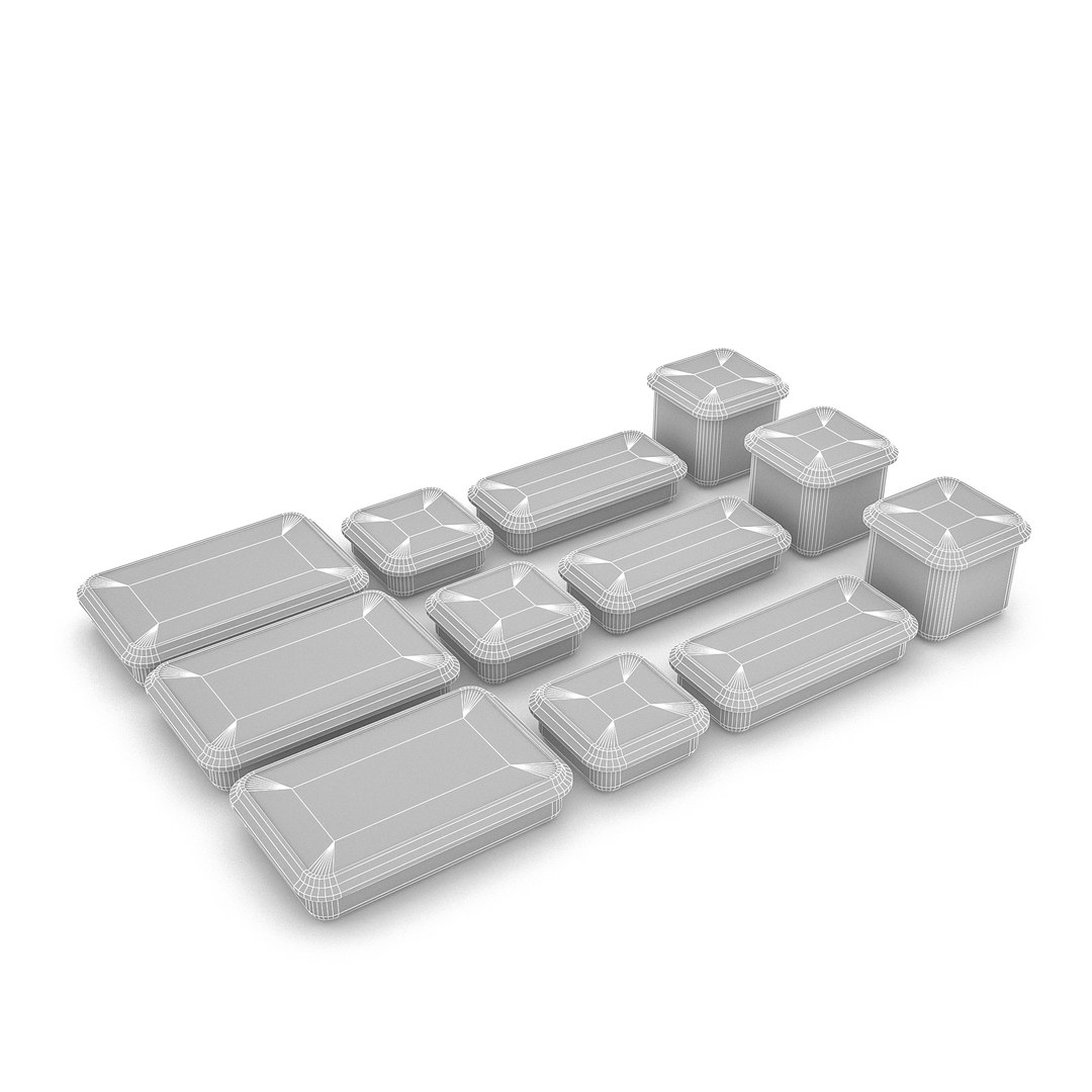 Frozen fast foods 3D - TurboSquid 1798912