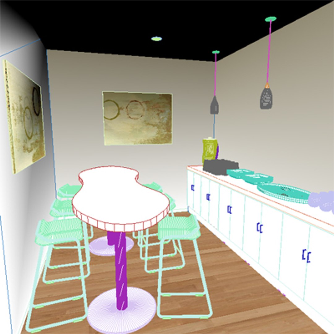 3d Model Office Kitchen