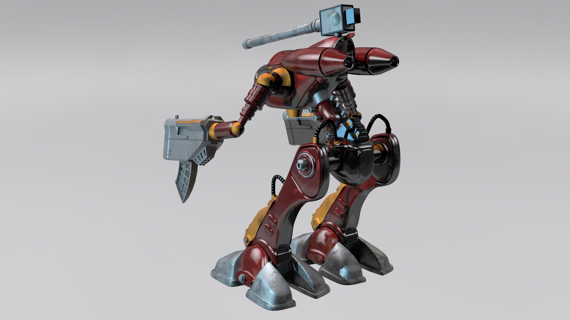 Mech Robot Model - TurboSquid 1377099