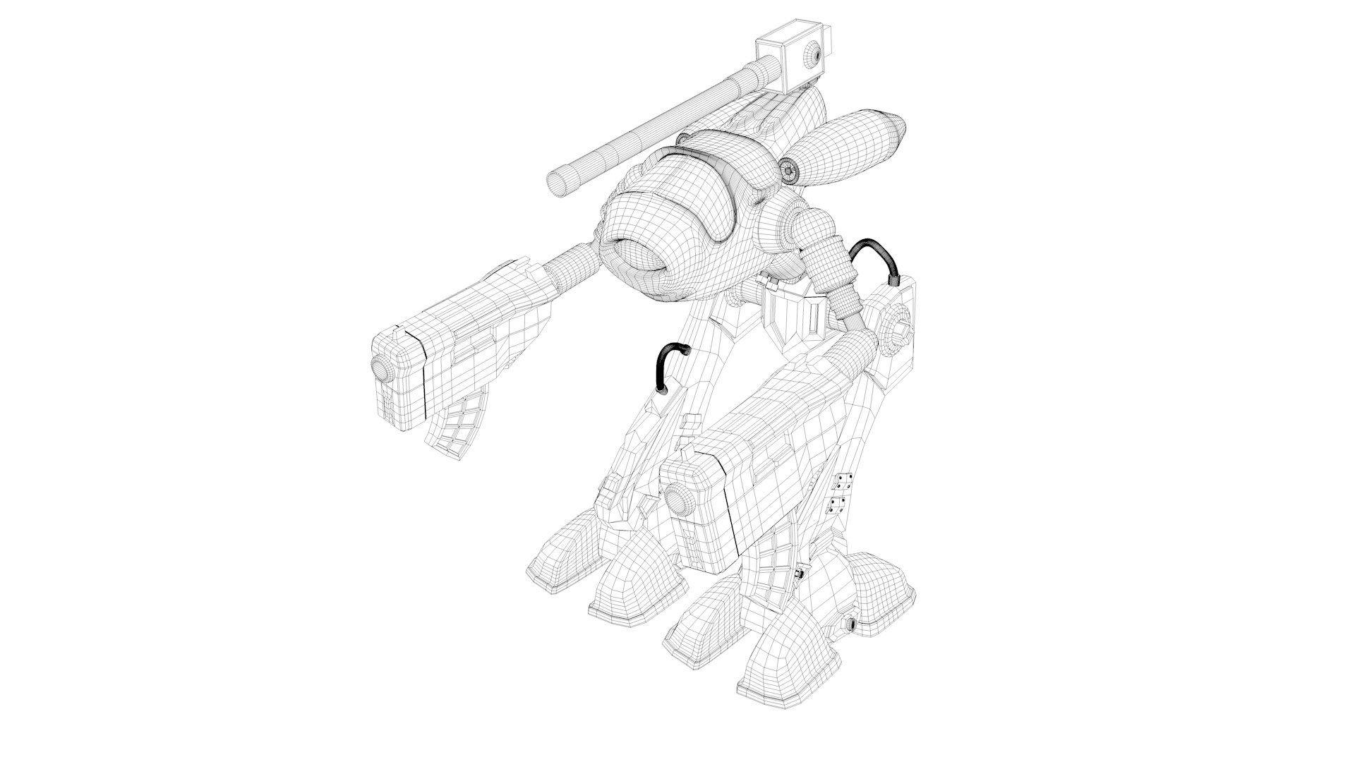 Mech Robot Model - TurboSquid 1377099