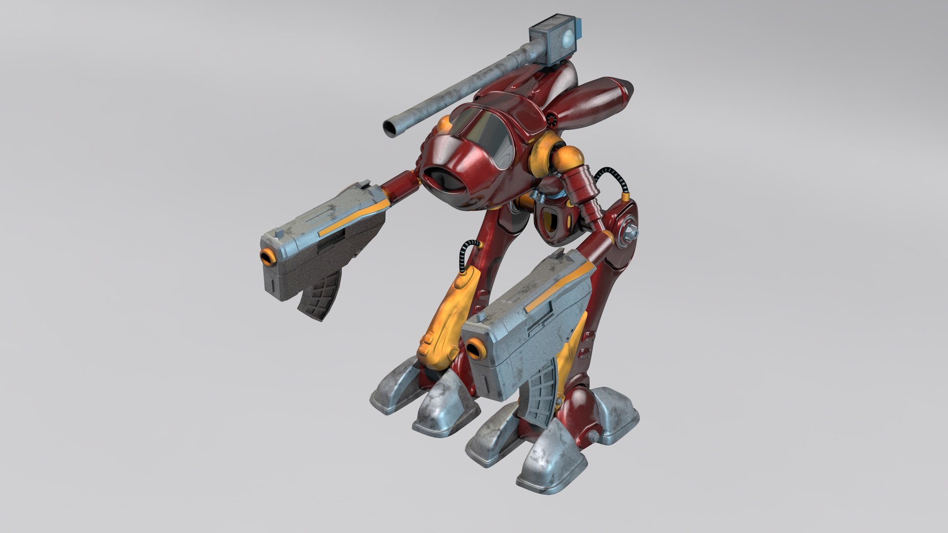 Mech Robot Model - TurboSquid 1377099