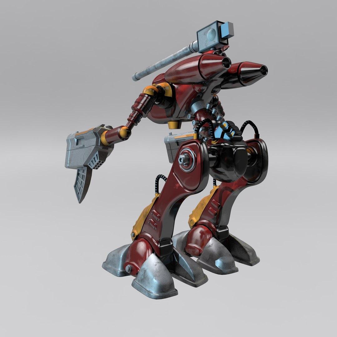Mech Robot Model - TurboSquid 1377099
