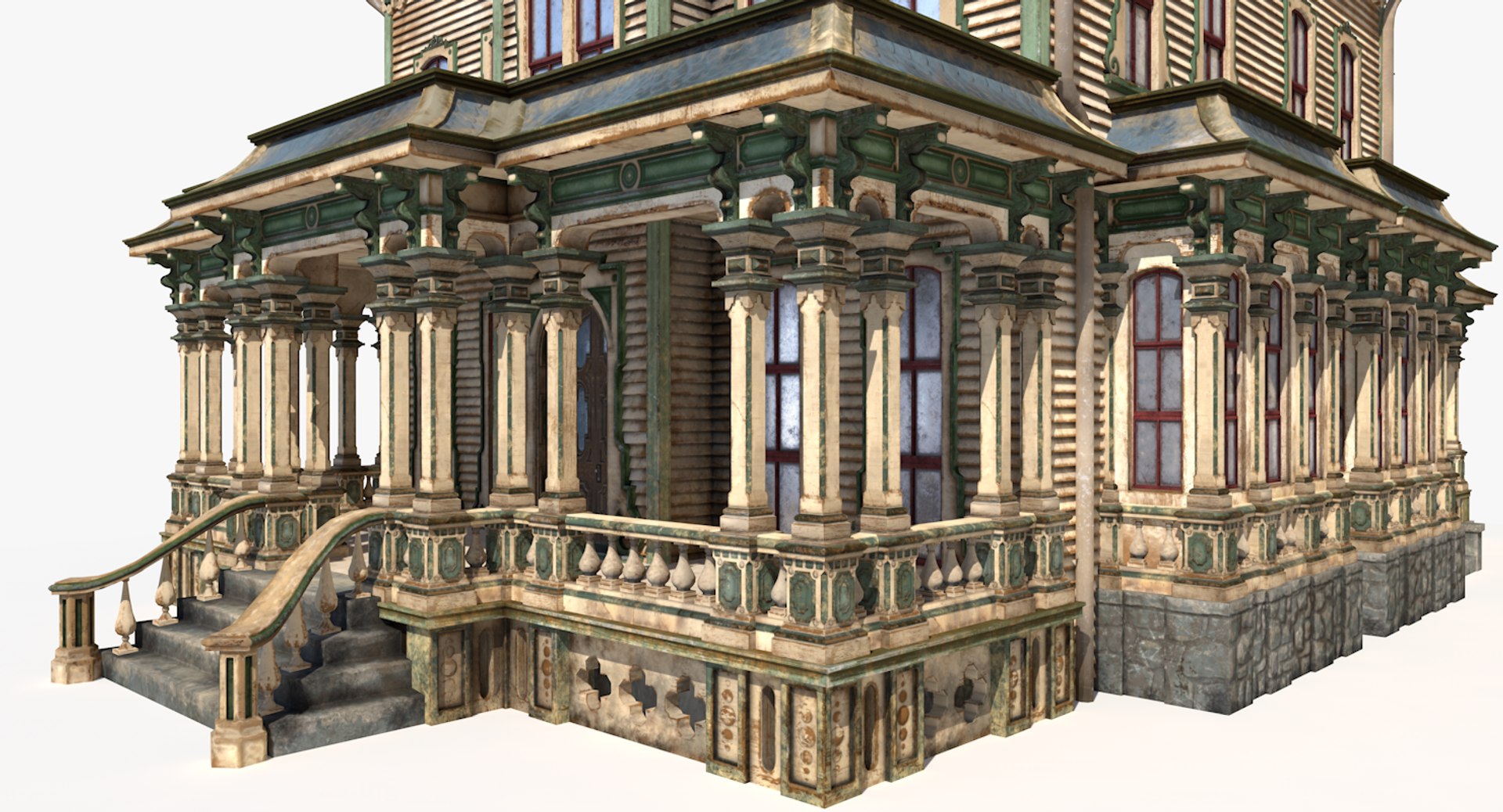 3D vintage victorian house - TurboSquid 1376029