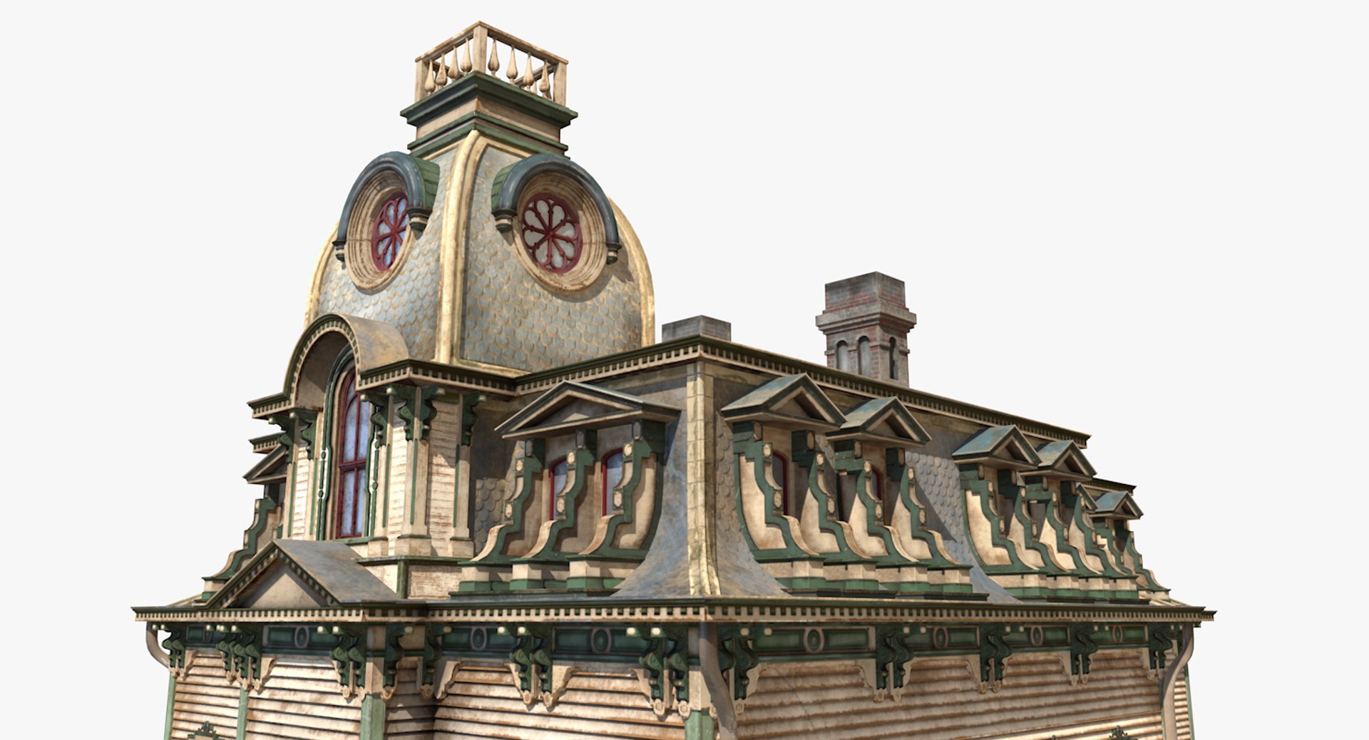 3D vintage victorian house - TurboSquid 1376029