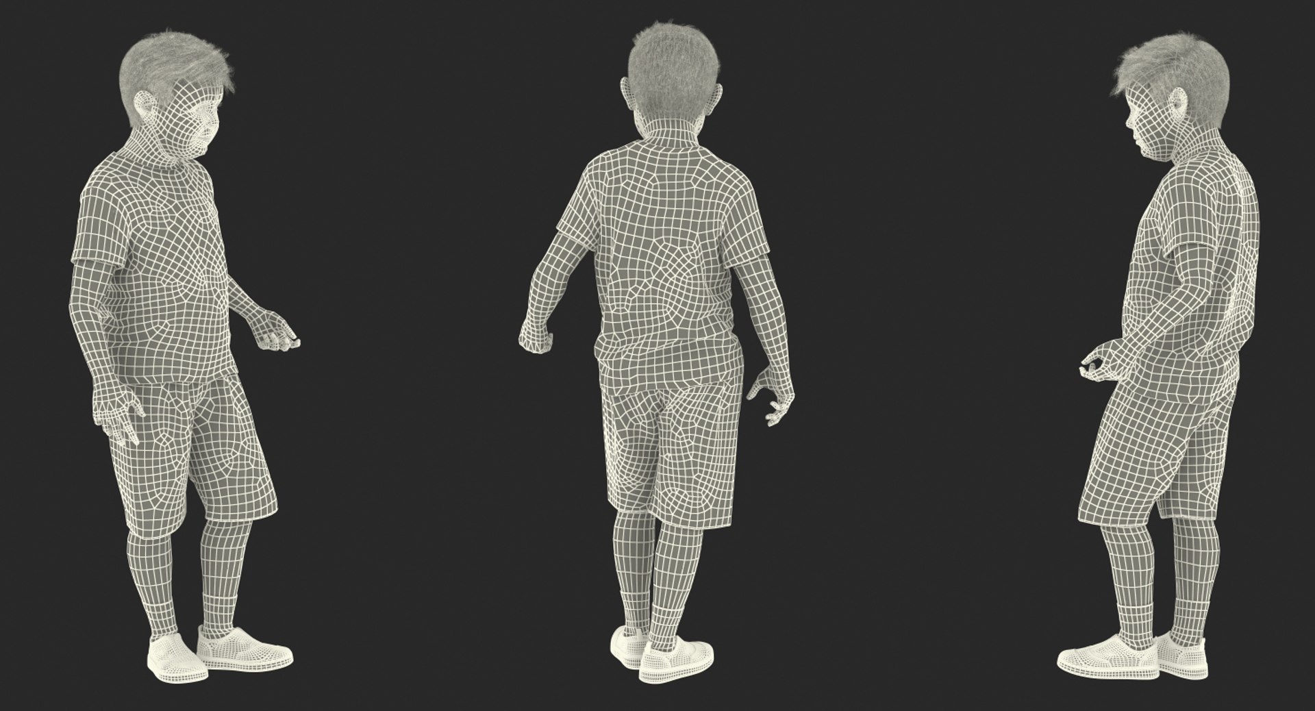 Teenage Boy Standing Pose Model - TurboSquid 1339100