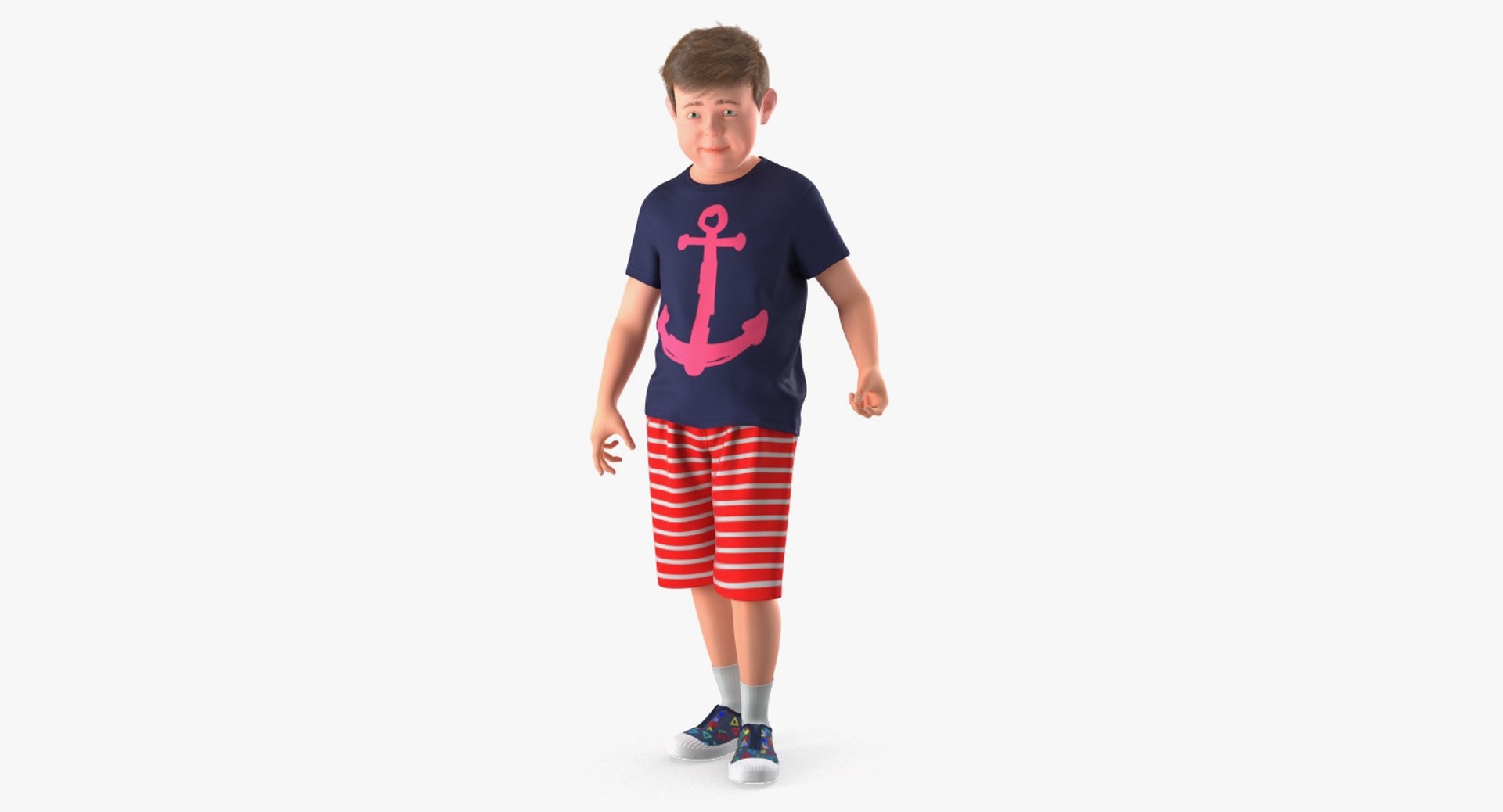 Teenage Boy Standing Pose Model - TurboSquid 1339100