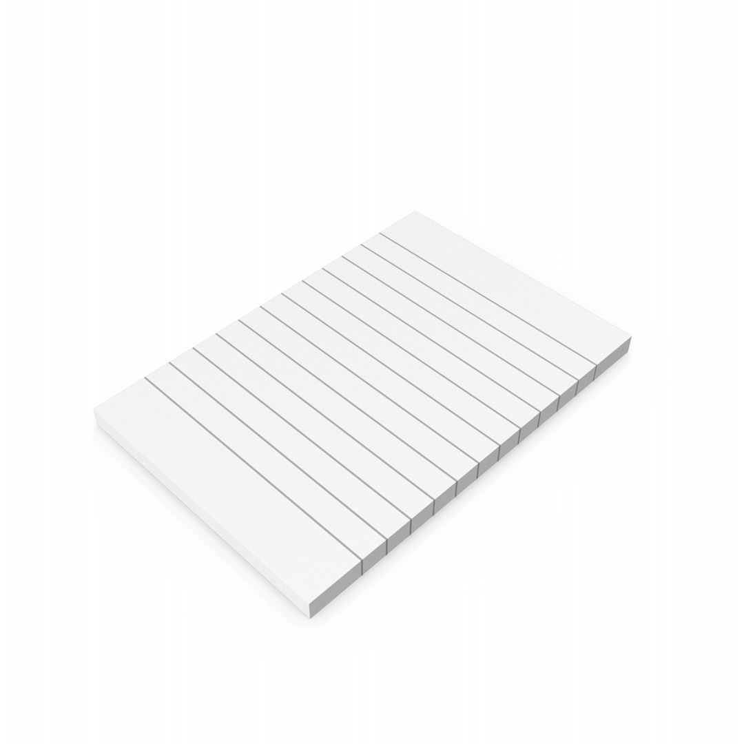 3D Sticky Note Paper - TurboSquid 1838326