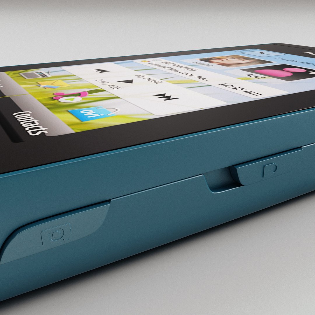 Nokia 5250 Blue 3d 3ds