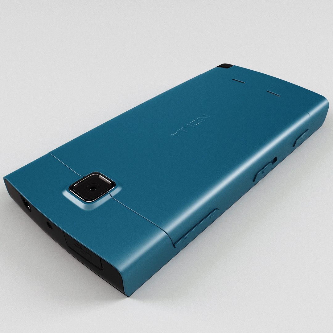 Nokia 5250 Blue 3d 3ds