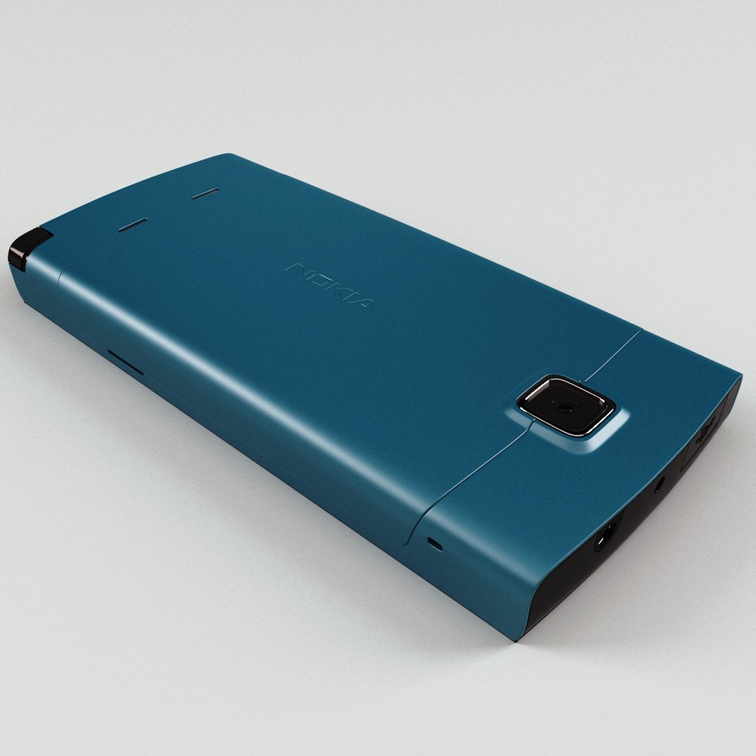 Nokia 5250 Blue 3d 3ds