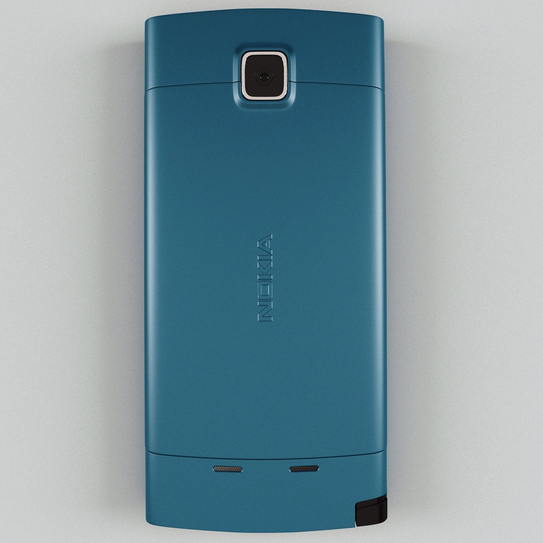 Nokia 5250 Blue 3d 3ds