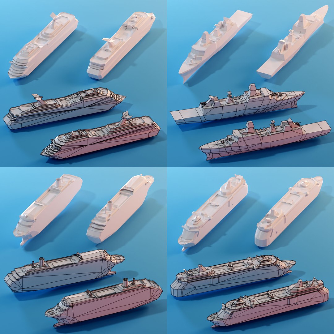 3D Paper Vessels - TurboSquid 1864551