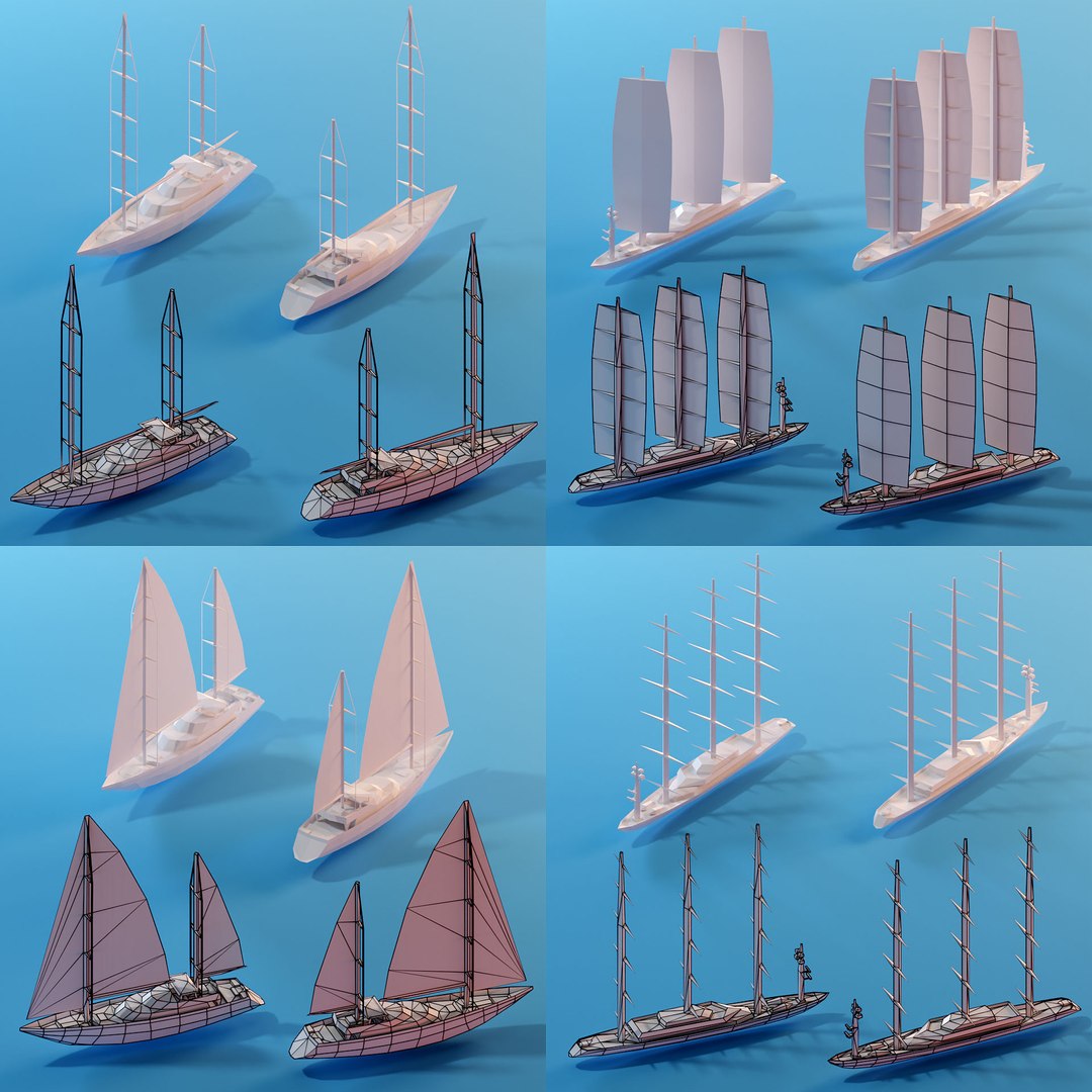 3D Paper Vessels - TurboSquid 1864551