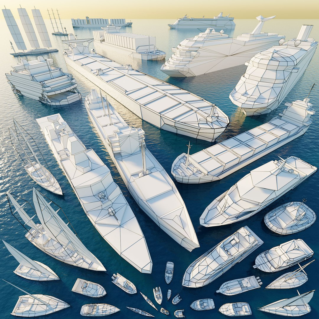 3D Paper Vessels - TurboSquid 1864551