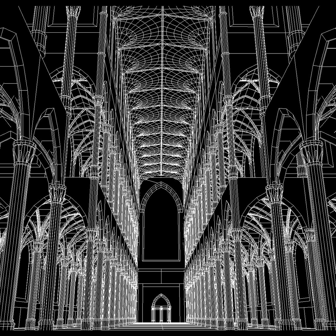 Medieval Cathedral Gothic 3d Model