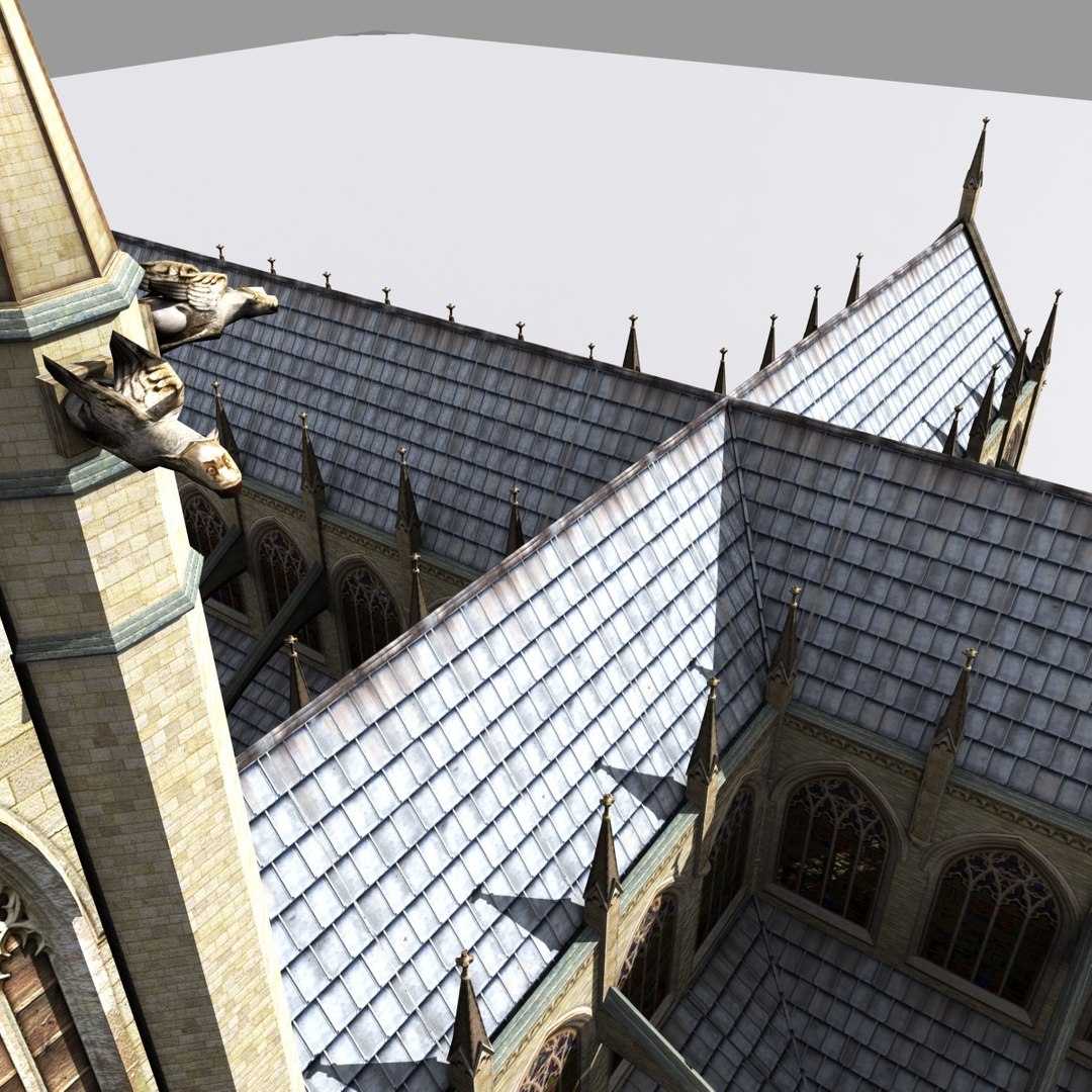 Medieval Cathedral Gothic 3d Model