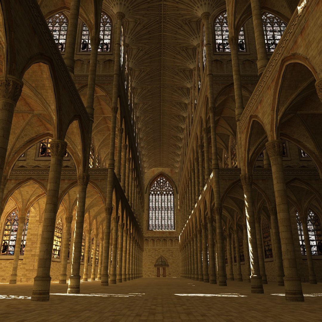 Medieval Cathedral Gothic 3d Model