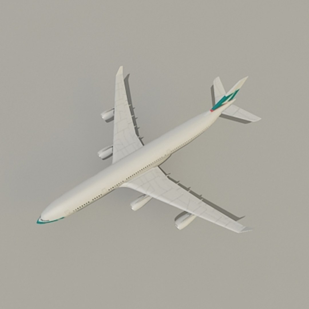 airbus cathay pacific 3d model