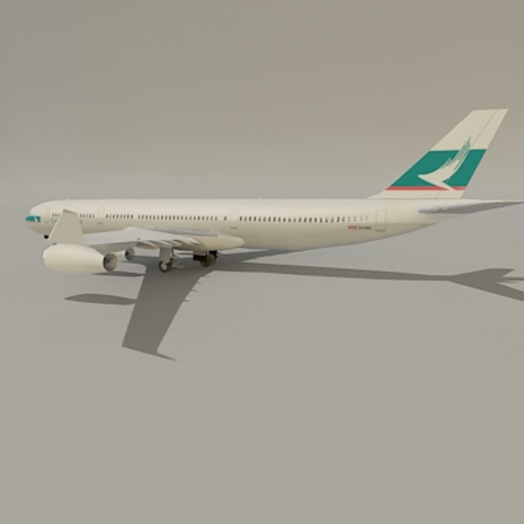 airbus cathay pacific 3d model