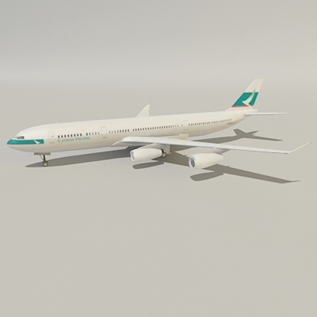 airbus cathay pacific 3d model
