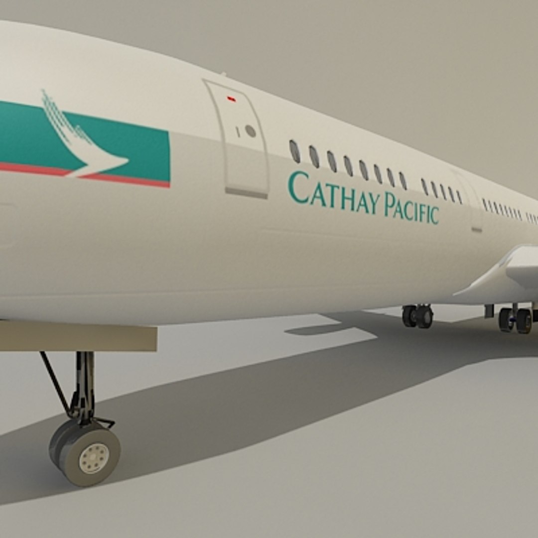 airbus cathay pacific 3d model