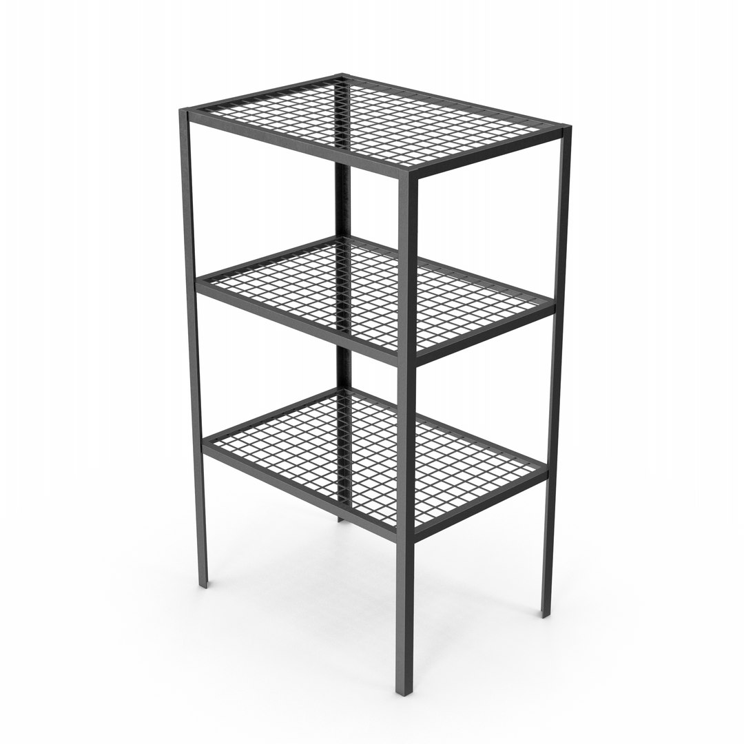 3D Warehouse Rack Metal Shel Model - TurboSquid 2374046