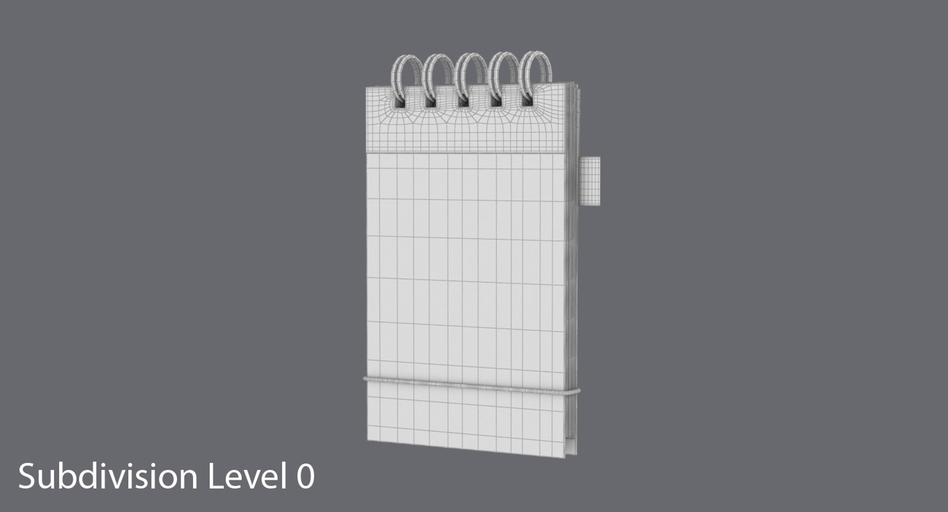 3d note notepad model