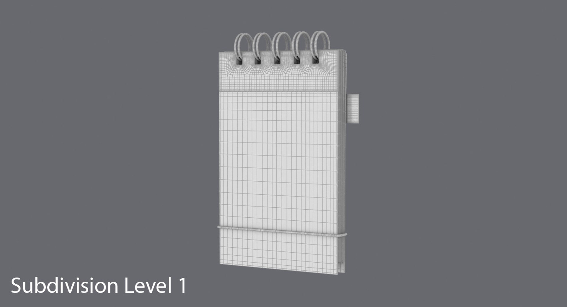 3d note notepad model
