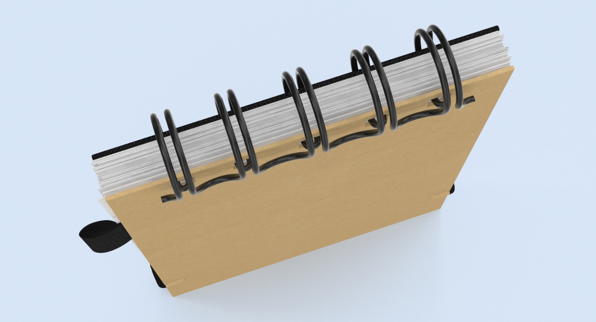 3d note notepad model