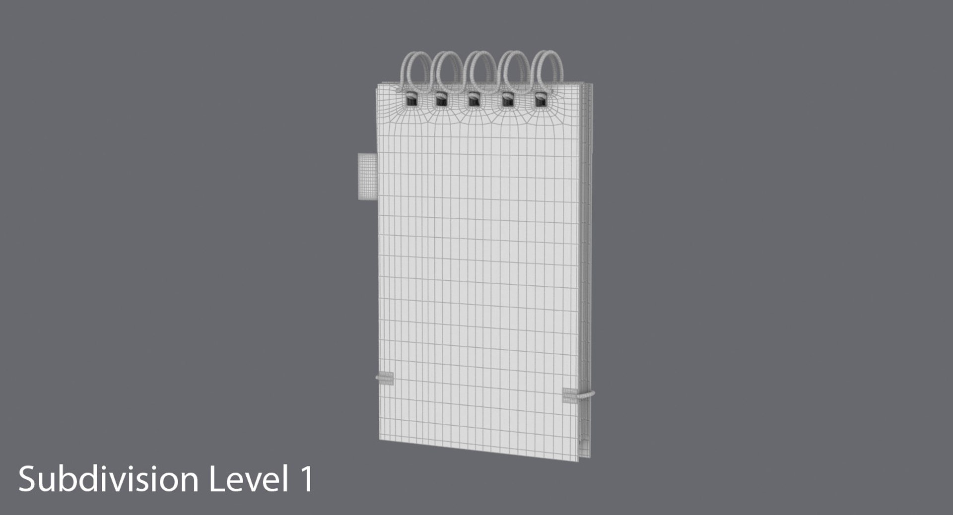 3d note notepad model