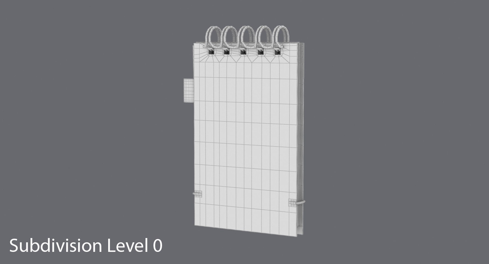 3d note notepad model