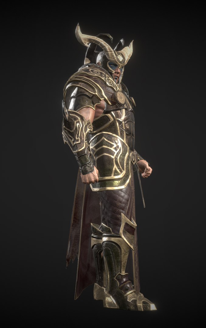 3D Model Warrior Character - TurboSquid 1336585