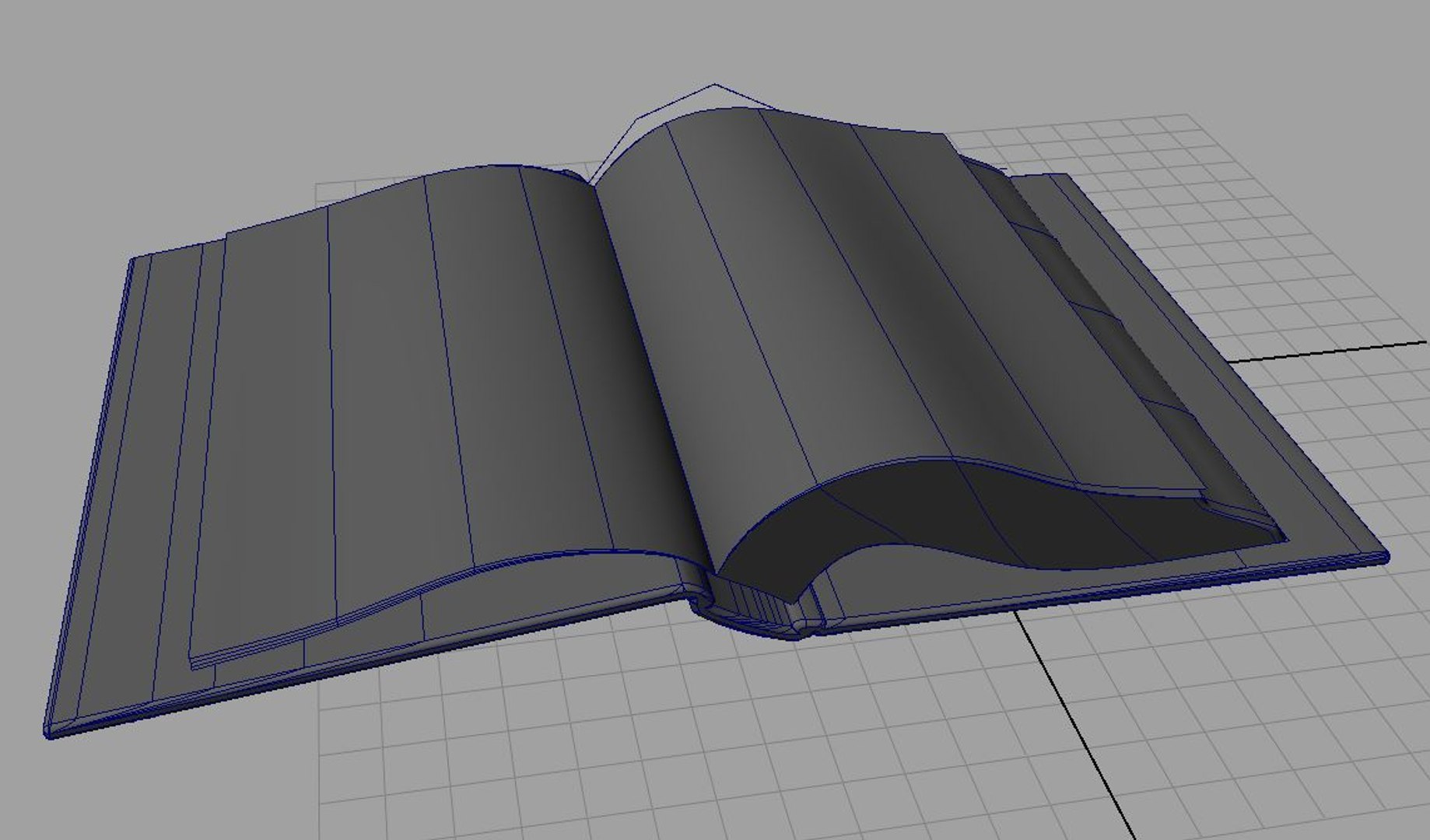 Opening Book 3d Model