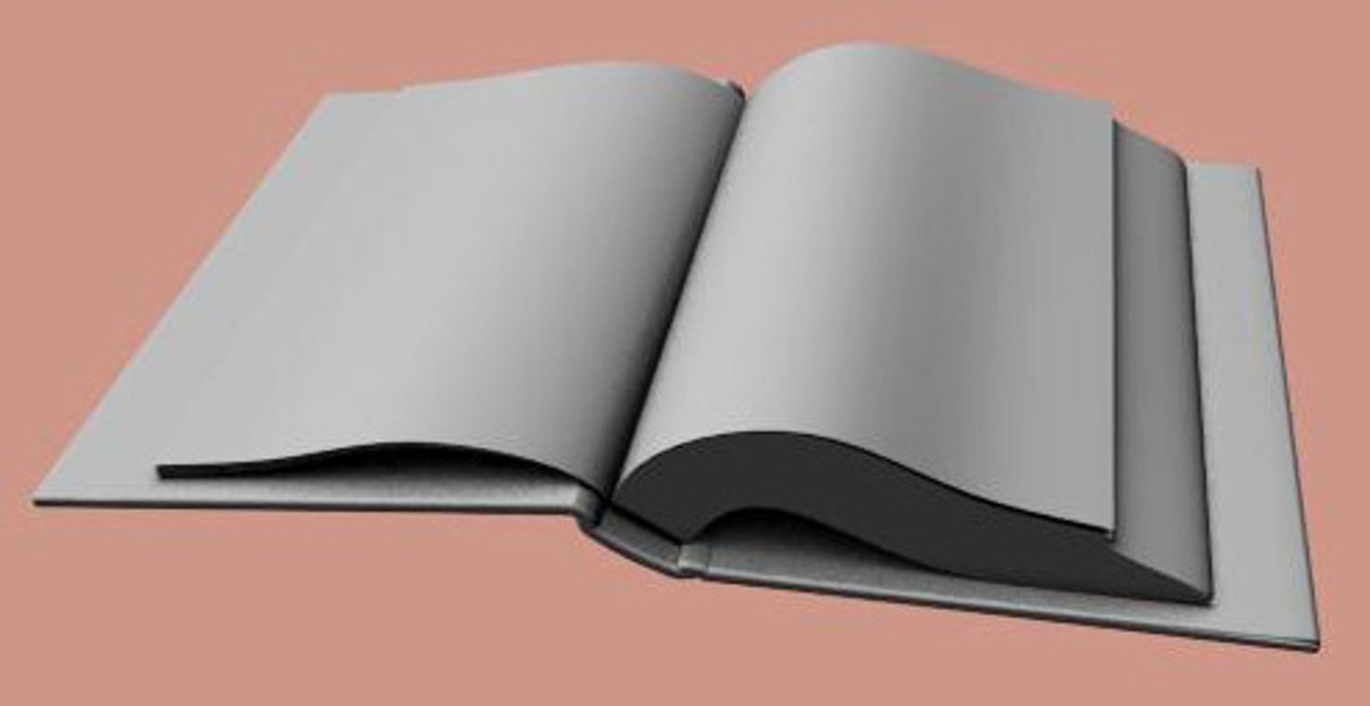 Opening Book 3d Model