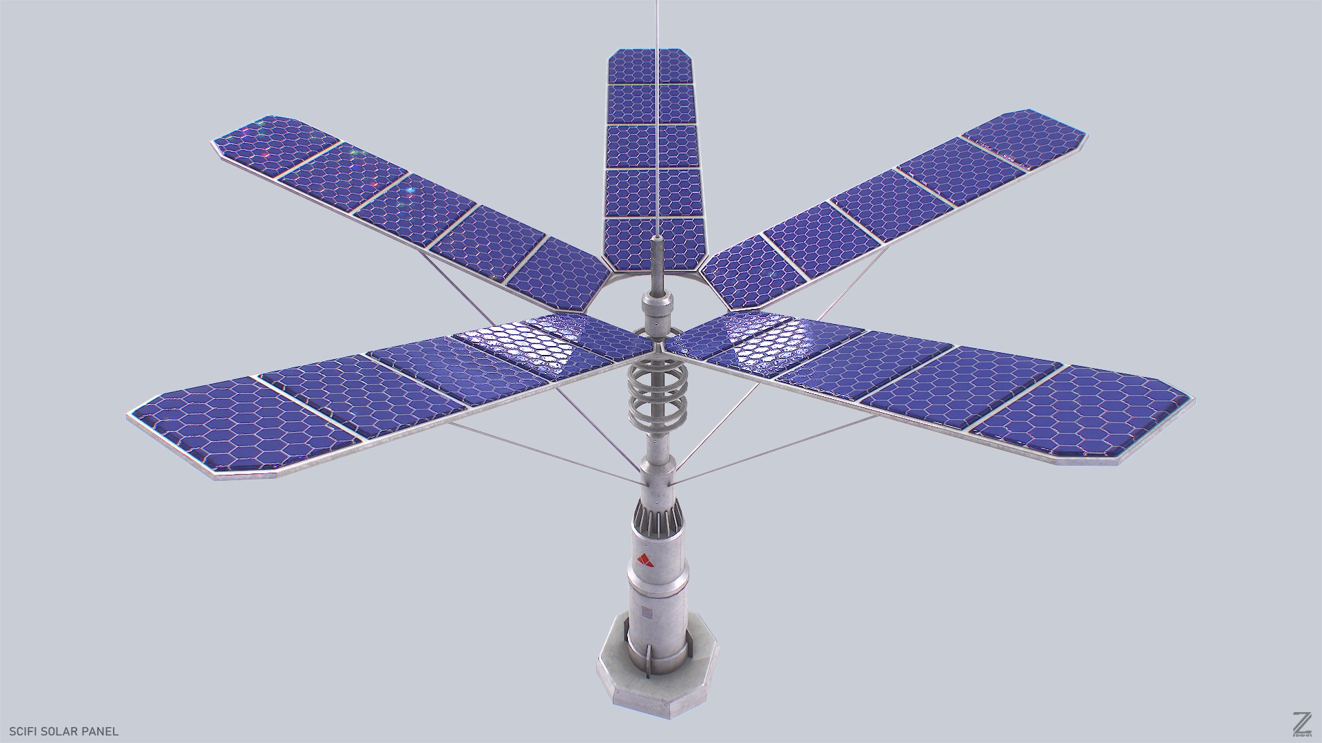 3D Scifi Solar Panel - TurboSquid 2221616