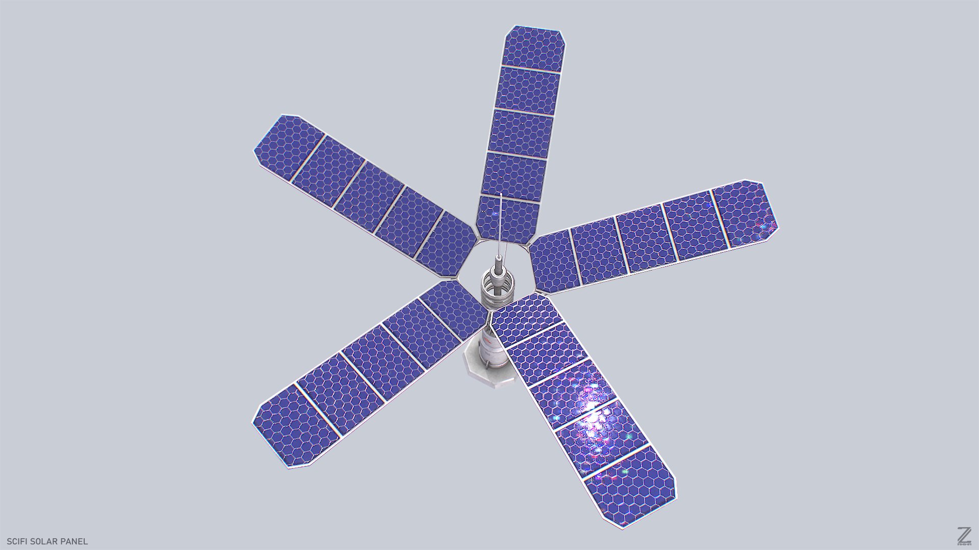 3D Scifi Solar Panel - TurboSquid 2221616