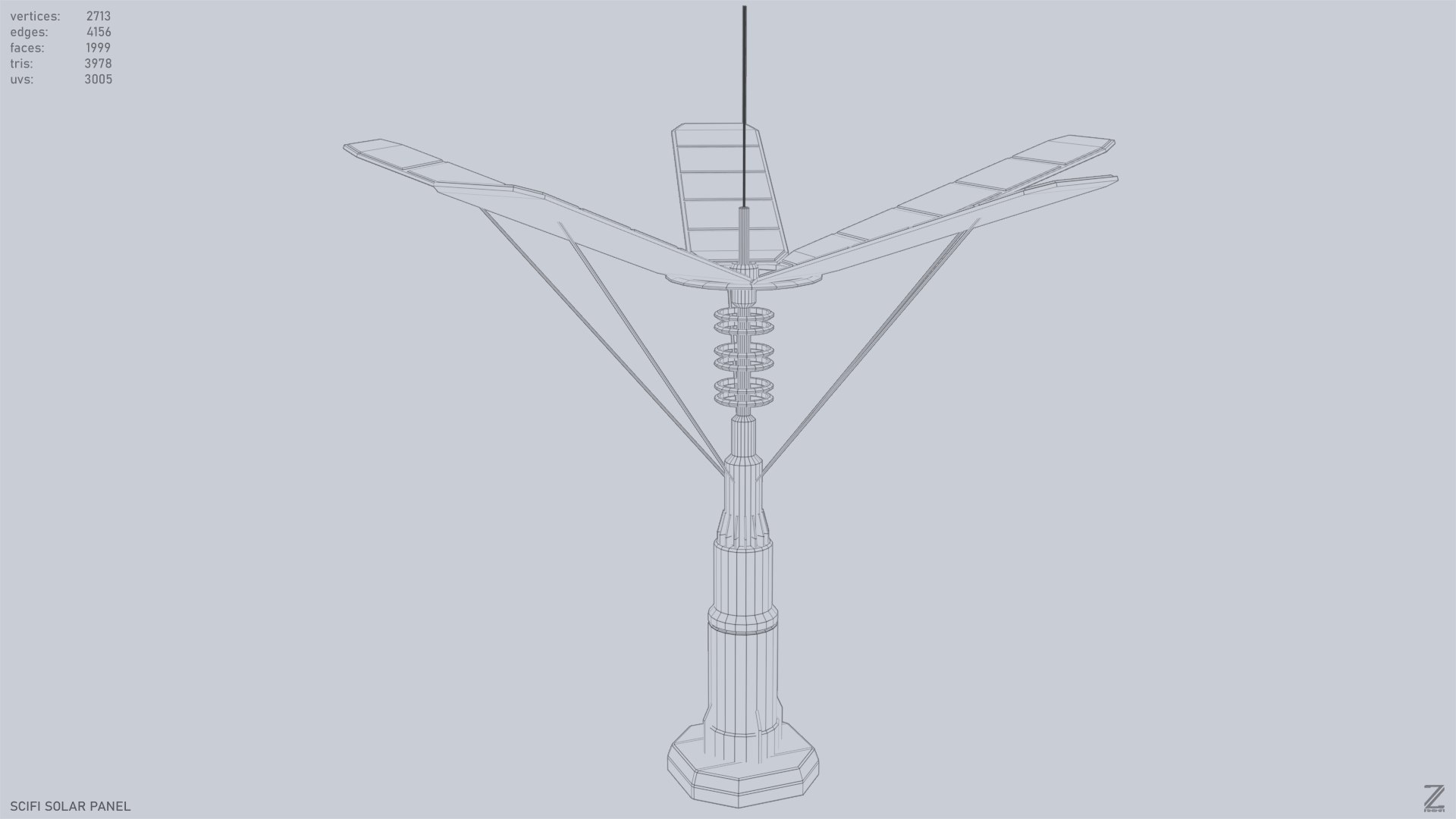 3D Scifi Solar Panel - TurboSquid 2221616