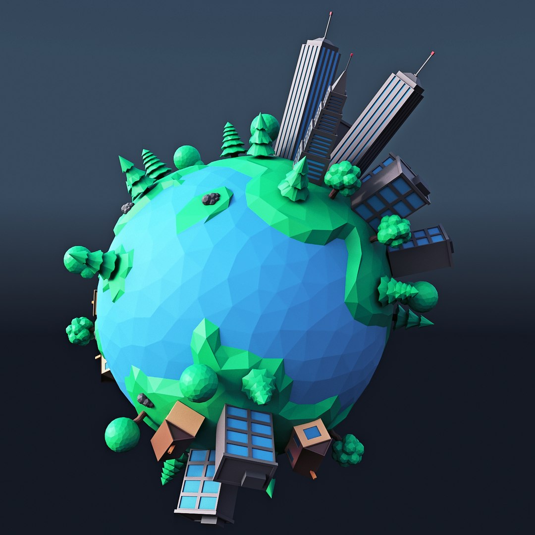 3D Cartoon Planet 2 - TurboSquid 1399220