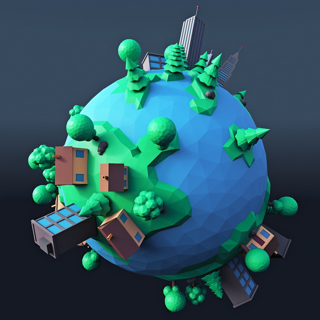 3D Cartoon Planet 2 - TurboSquid 1399220
