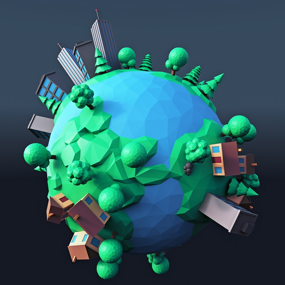 3D Cartoon Planet 2 - TurboSquid 1399220