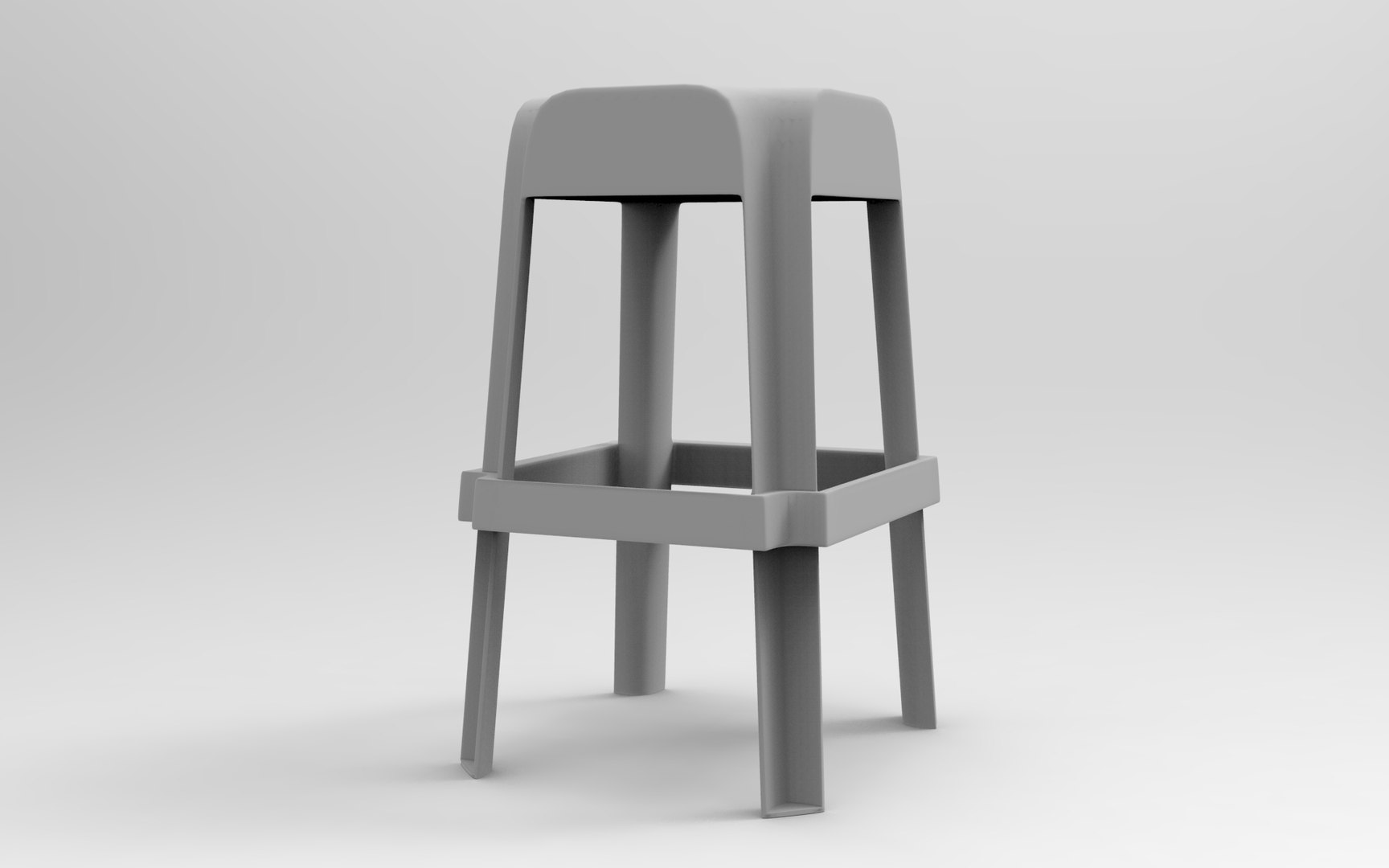Ruba Bar Stool 3D - TurboSquid 2064134