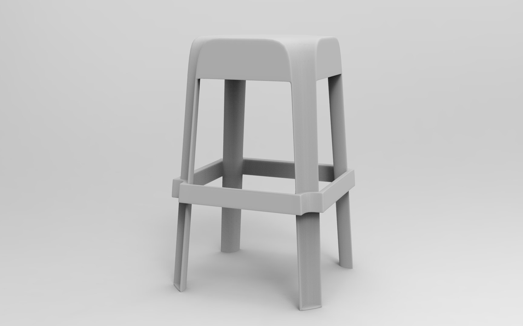 Ruba Bar Stool 3D - TurboSquid 2064134