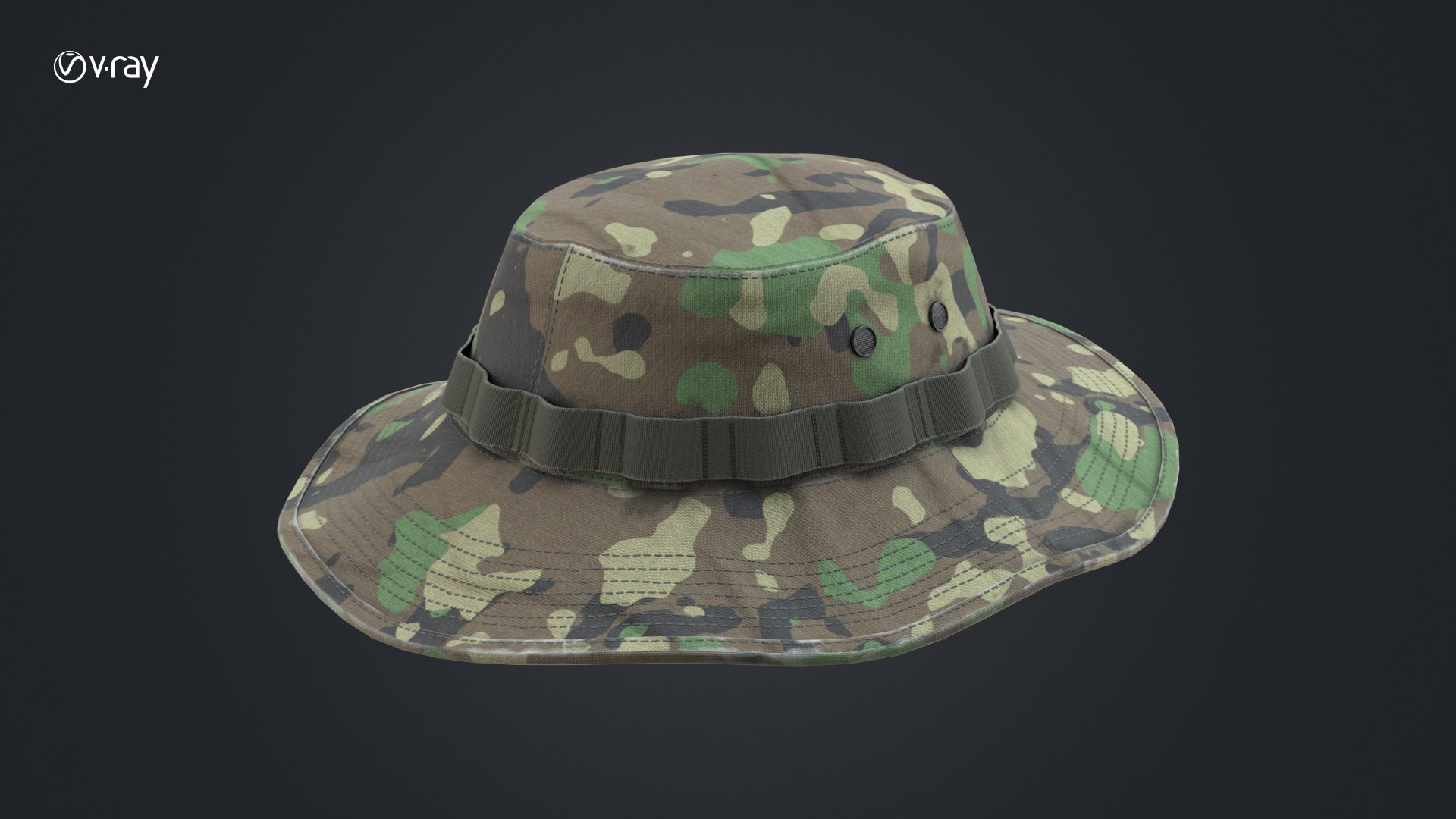 3D Boonie Hat SET - TurboSquid 2084789