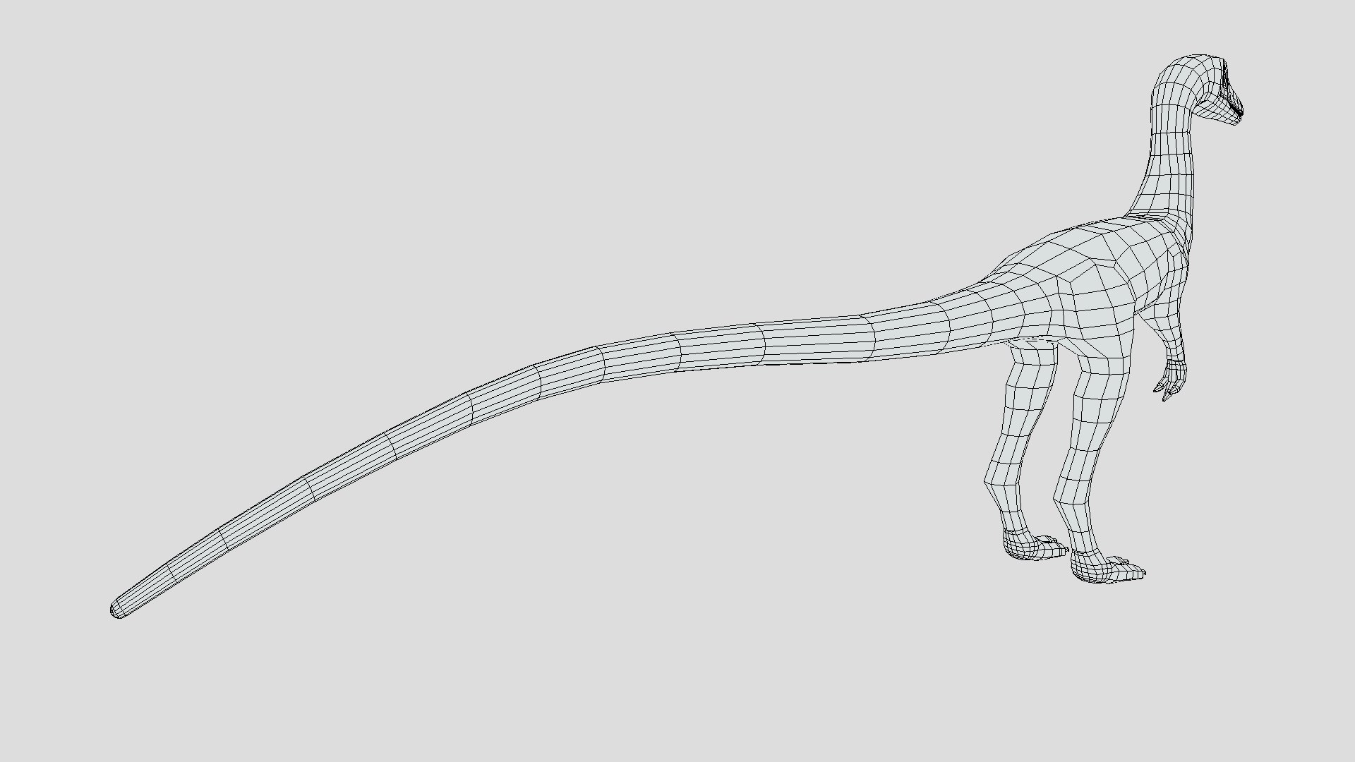 3D Low Poly Cartoon Compsognathus Dinosaur - TurboSquid 1846502