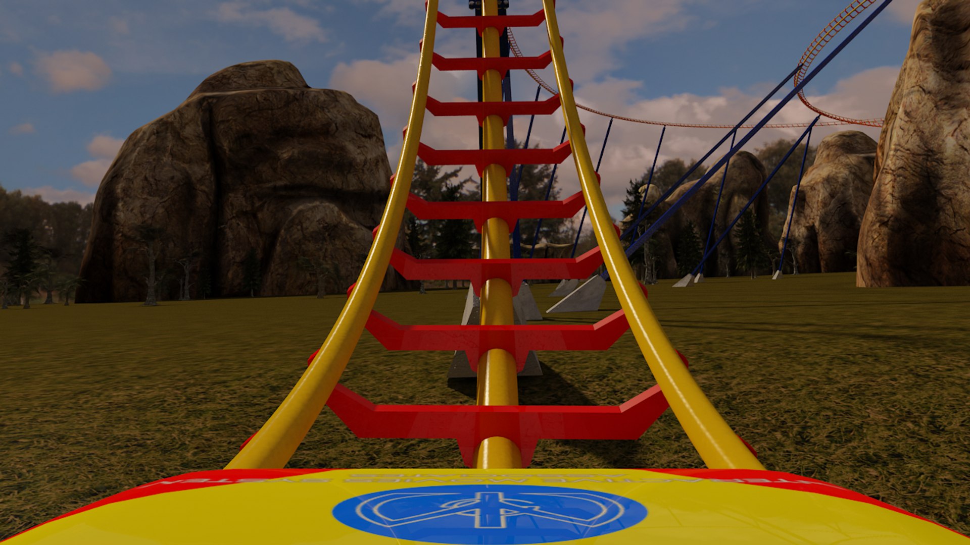 3d Model Rollercoaster Ride