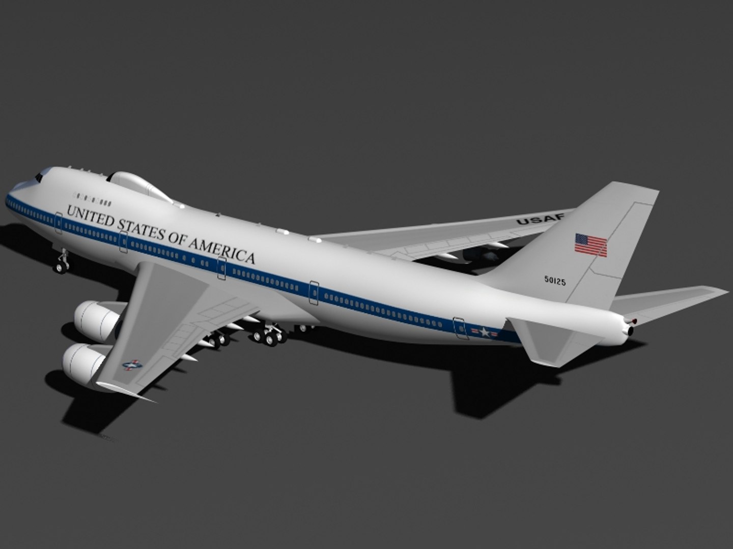B 747-200 E-4b Dxf