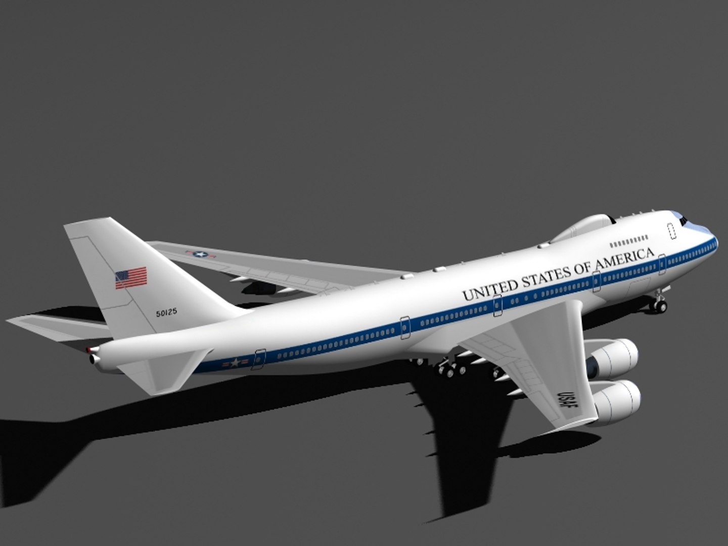 B 747-200 E-4b Dxf