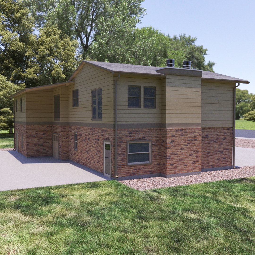 Single Family Home 3D Model - TurboSquid 1251892