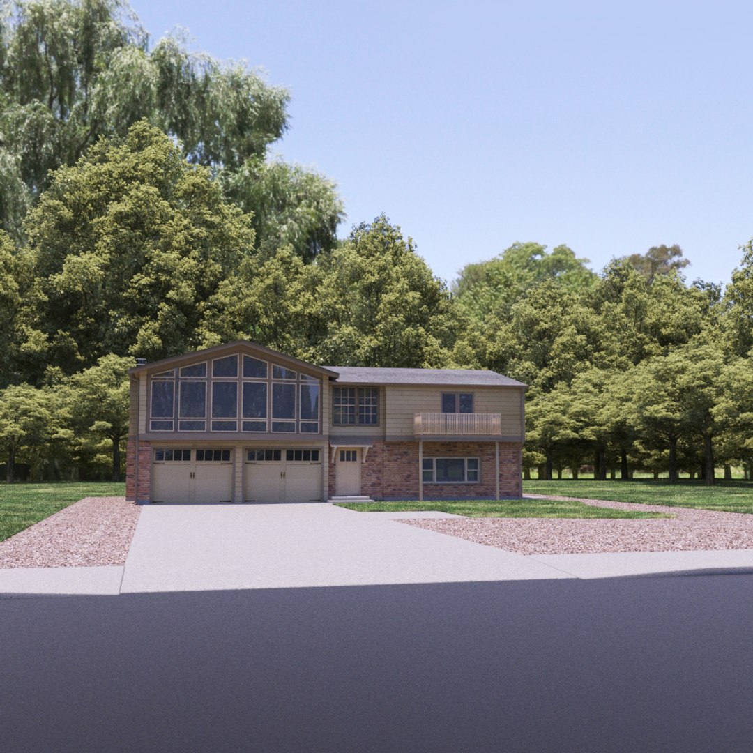 Single Family Home 3D Model - TurboSquid 1251892
