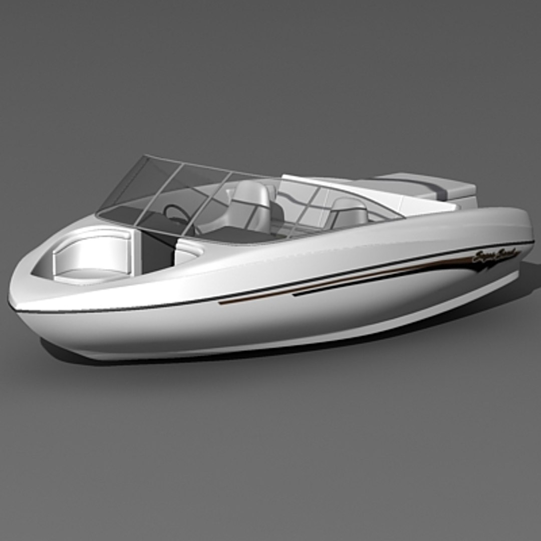 3d Sugar Sand Mirage Motorboat Model